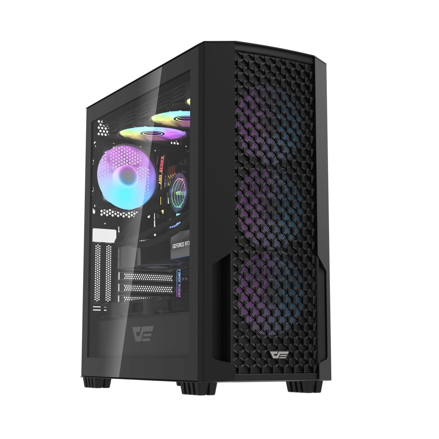 DarkFlash DF2100 ARGB ATX Gaming Case With 4 Fans – The TechU Store