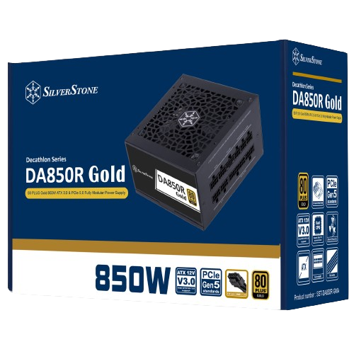 Silverstone DA850R Gold Power Supply - Black | White – The TechU Store